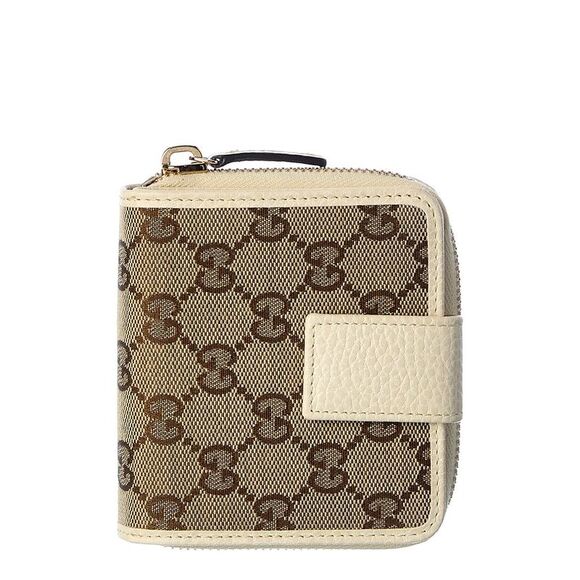 Gucci | Bags | Gucci Gg Canvas Leather Coin Purse | Poshmark